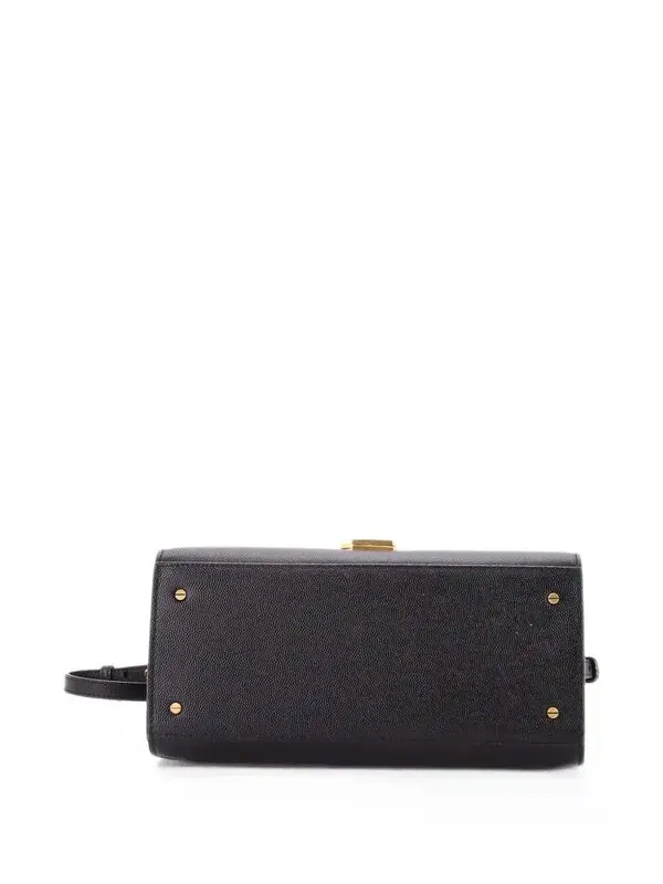 Saint Laurent Cassandra Top Handle Bag Leather Medium Satchel