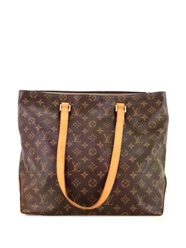 LOUIS VUITTON Cabas Mezzo Monogram Canvas Tote Bag - Brown