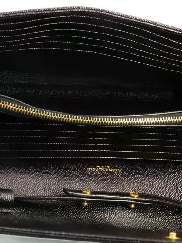 Saint Laurent Classic Monogram Wallet On Chain Bag - Black