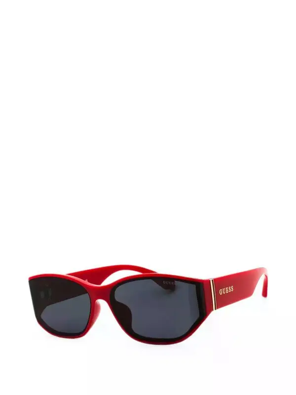 Guess Logo Detail Sunglasses - Red