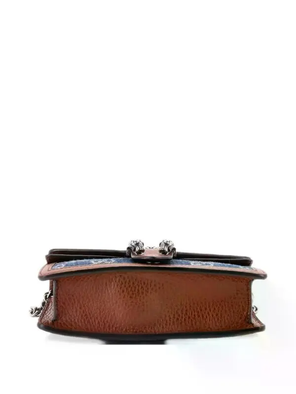 Gucci Dionysus Bag Gg Denim Super Mini Crossbody Bag
