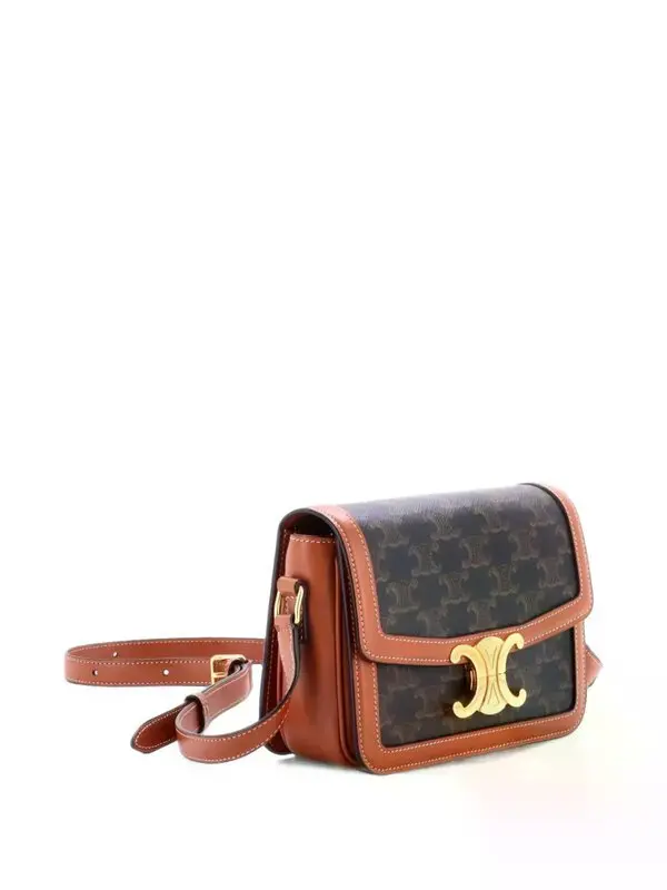 Celine Triomphe Triomphe Coated Canvas Teen Shoulder Bag