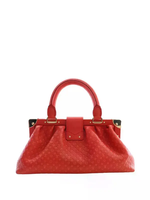 LOUIS VUITTON Embossed Calfskin Nanogram Satchel