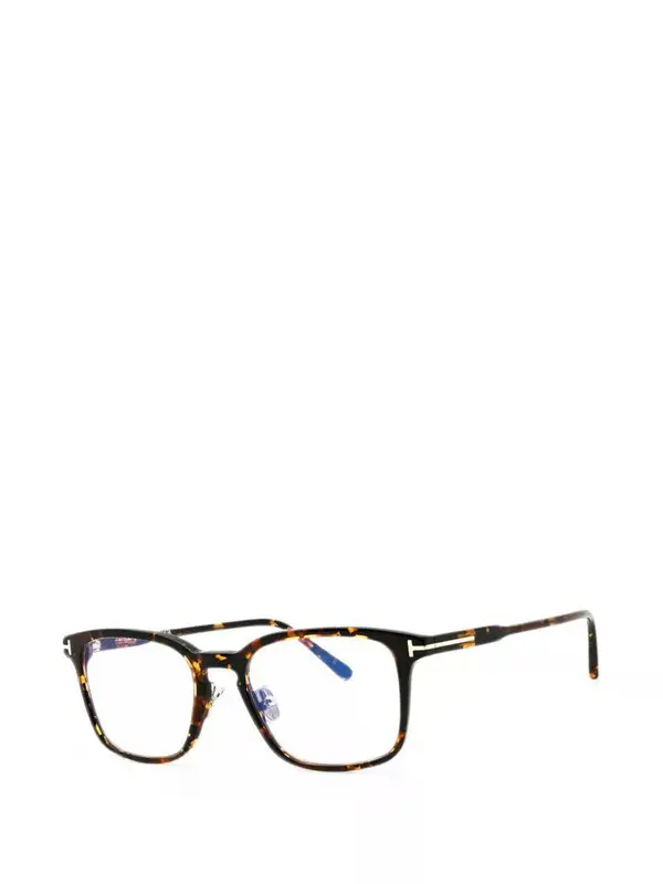 TOM FORD Tortoiseshell-effect Rectangle-frame Glasses
