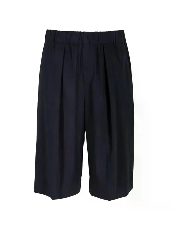 Staud Hayes Pleated Shorts - Black