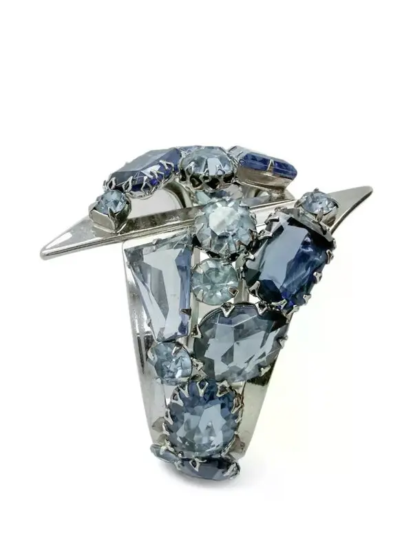 JENNIFER GIBSON JEWELLERY 1950s Crystal Cuff Bracelet