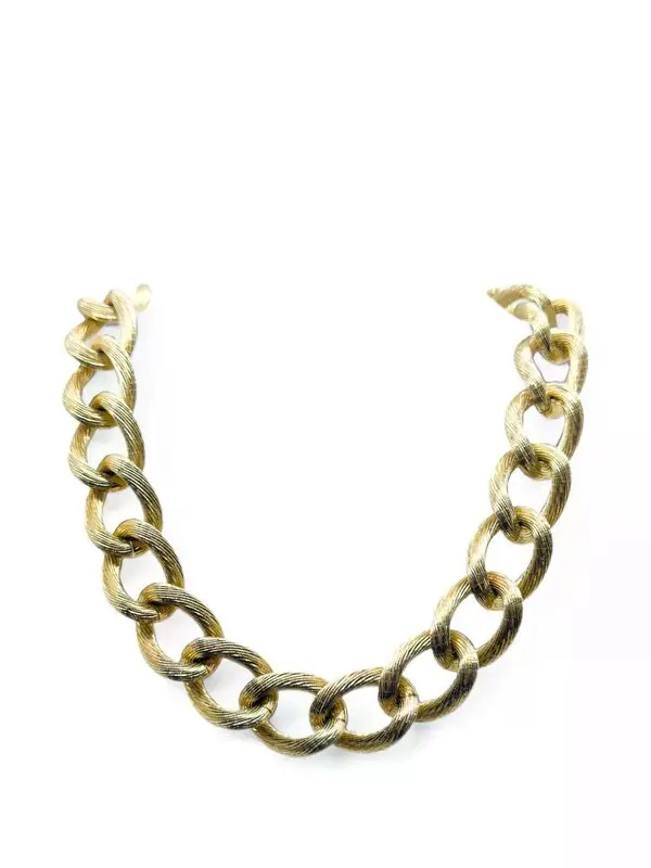 JENNIFER GIBSON JEWELLERY 1960s Textured Chain-link Necklace