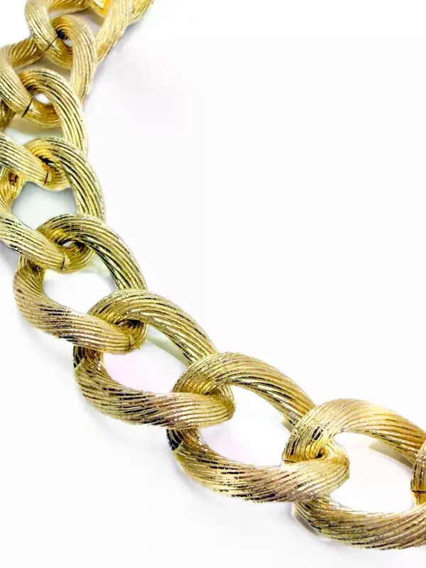 JENNIFER GIBSON JEWELLERY 1960s Textured Chain-link Necklace