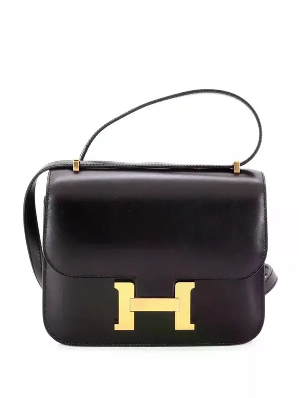 Hermès Constance Nm Shoulder Bag In Box Calf - Black