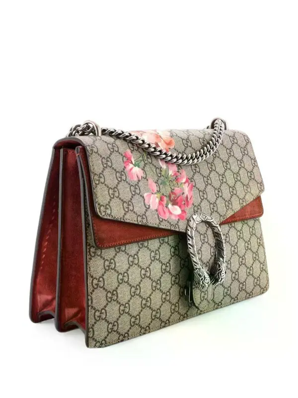Gucci Dionysus Blooms Print Gg Coated Canvas Shoulder Bag