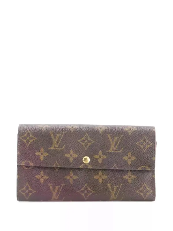 LOUIS VUITTON Sarah Wallet Monogram Canvas Small Wallets