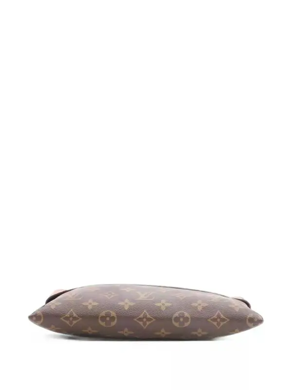 LOUIS VUITTON Tuileries Pochette Monogram Canvas With Leather Clutch Bag