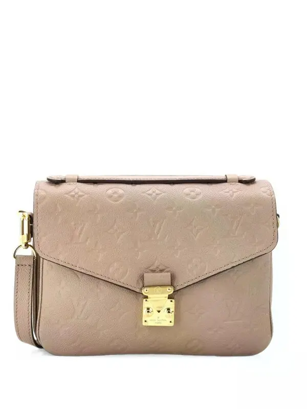 LOUIS VUITTON Pochette Metis Monogram Empreinte Leather Crossbody Bag - Neutrals