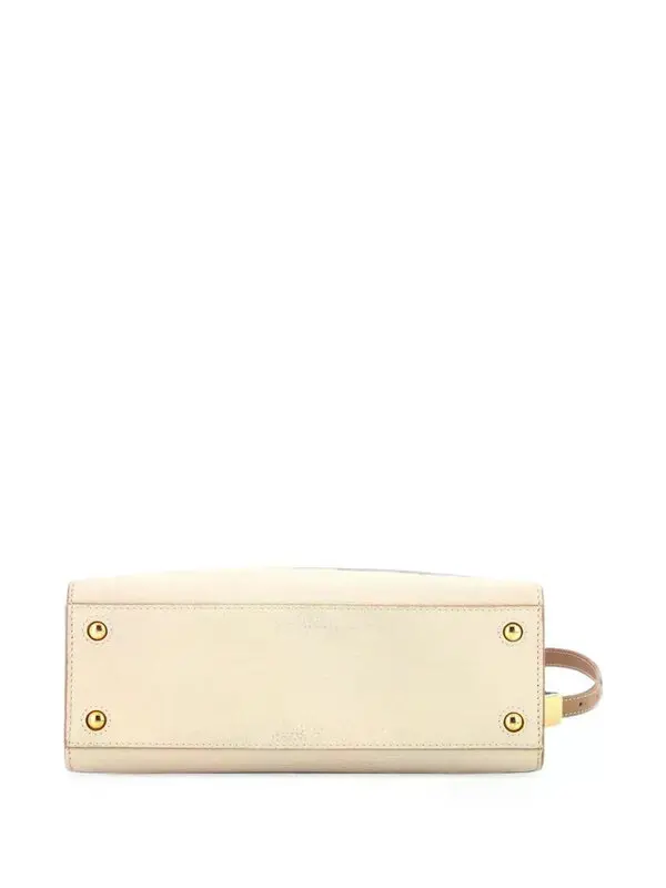 Burberry Frances Tote Leather Mini Satchel - Neutrals