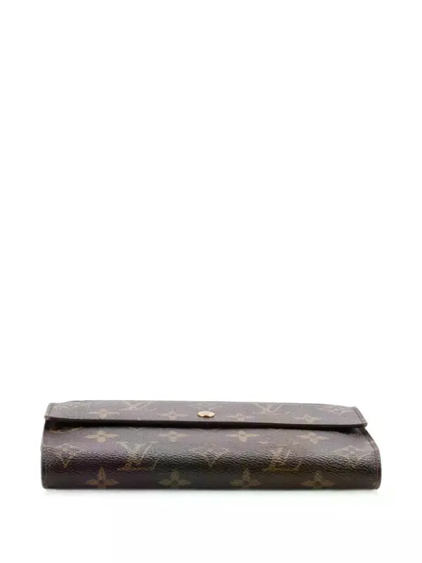 LOUIS VUITTON Sarah Wallet Monogram Canvas Small Wallets