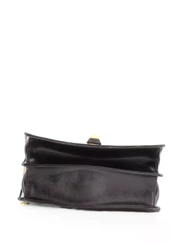 Fendi Kan I Zucca Embossed Leather Shoulder Bag