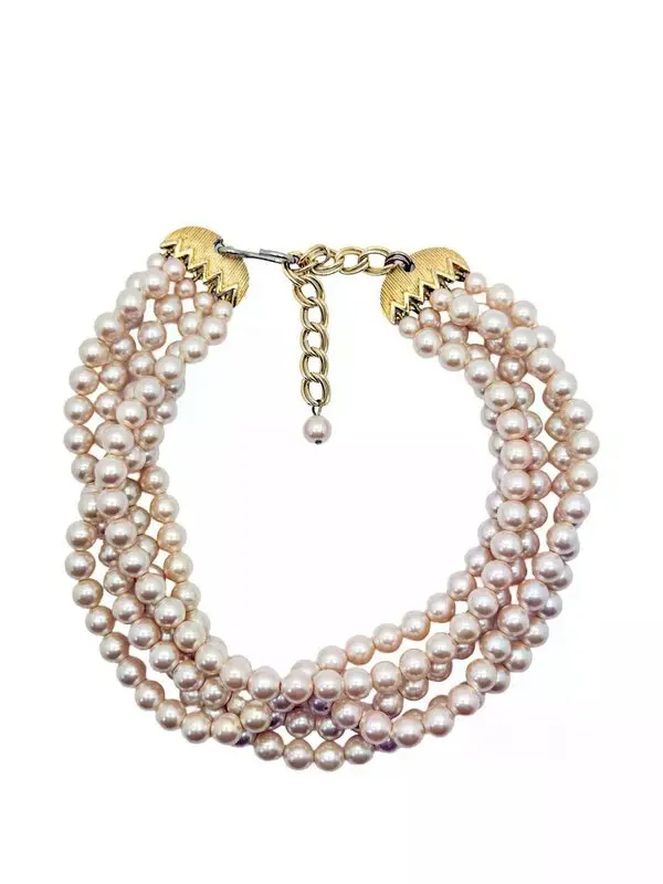 JENNIFER GIBSON JEWELLERY Five-strand Pearl Necklace - Neutrals
