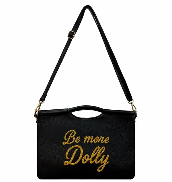 LILLY LOVES Be More Dolly Vegan Leather Clutch