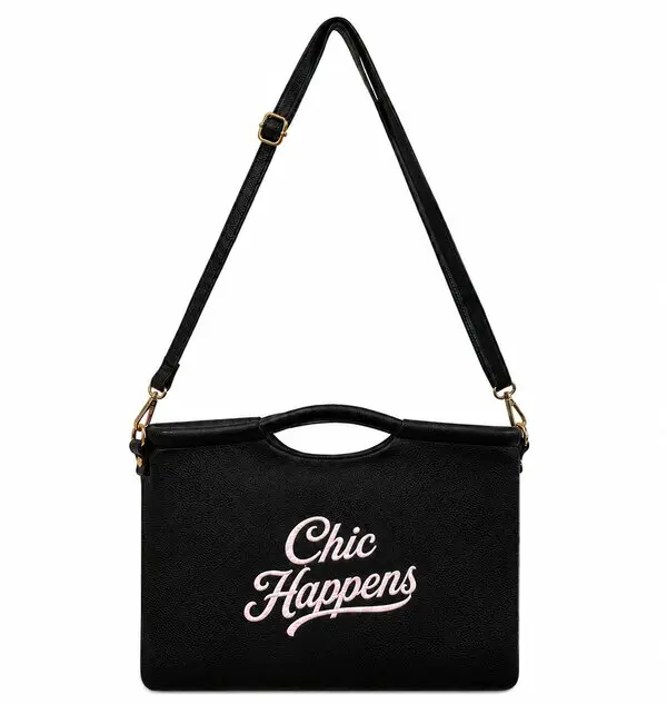 LILLY LOVES Chic Happens Vegan Leather Clutch