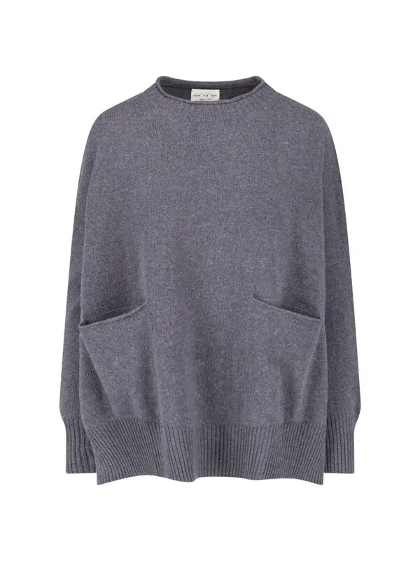 MA'RY'YA Oversized Crewneck Wool-cashmere Sweater