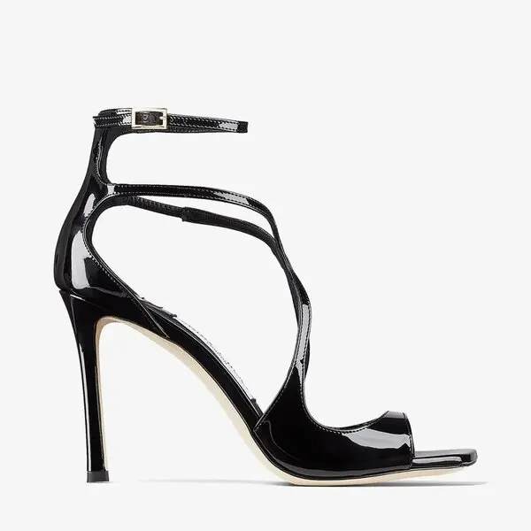 JIMMY CHOO Patent Leather Ankle-strap High-heel Sandals