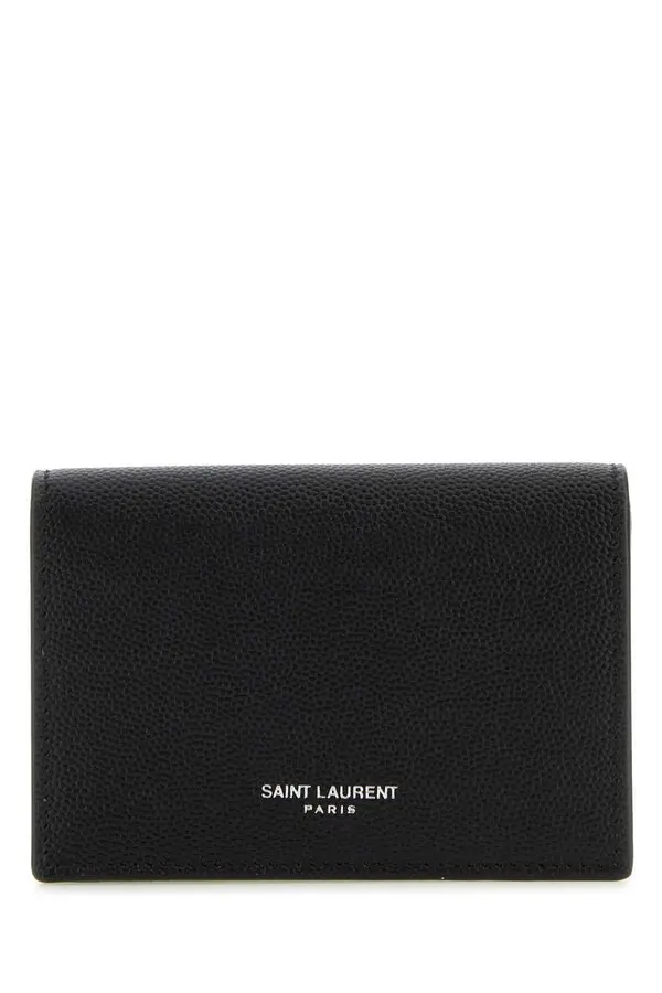 Saint Laurent Leather Wallet 11 Cm X 7 Cm X 1 Cm