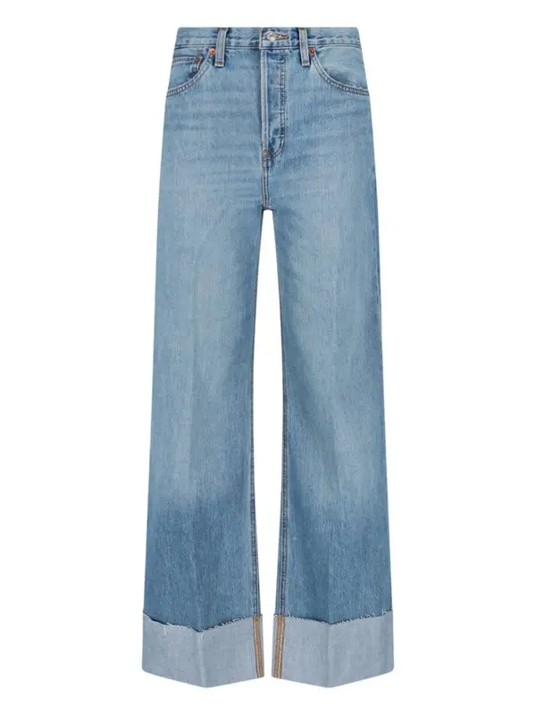 RE/DONE Vintage Biker Denim Jeans For - Blue