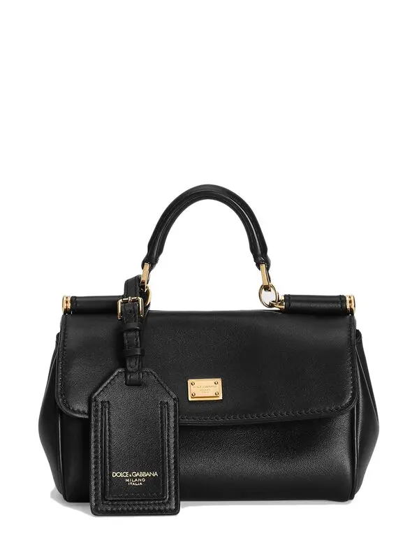 Dolce & Gabbana Vit. Plonge Lux Leather Handbag - Nero