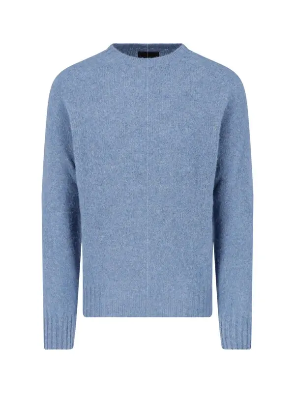 Howlin' 100% Fine Wool Crew Neck Sweater - Blue