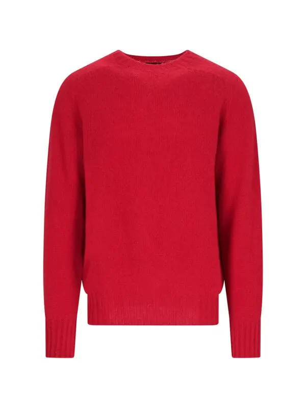 Howlin' 100% Fine Wool Crew Neck Sweater - Red