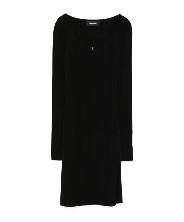 Dsquared2 Logo-plaque Midi Dress