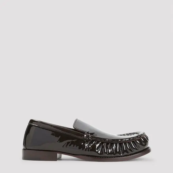 Dries Van Noten Lamb Leather Loafers - Green