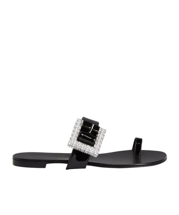 GIUSEPPE ZANOTTI Miss Buckle Loop Toe Sandals