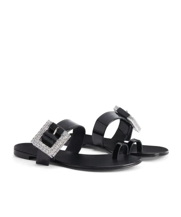 GIUSEPPE ZANOTTI Miss Buckle Loop Toe Sandals