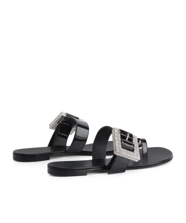 GIUSEPPE ZANOTTI Miss Buckle Loop Toe Sandals