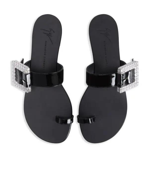 GIUSEPPE ZANOTTI Miss Buckle Loop Toe Sandals