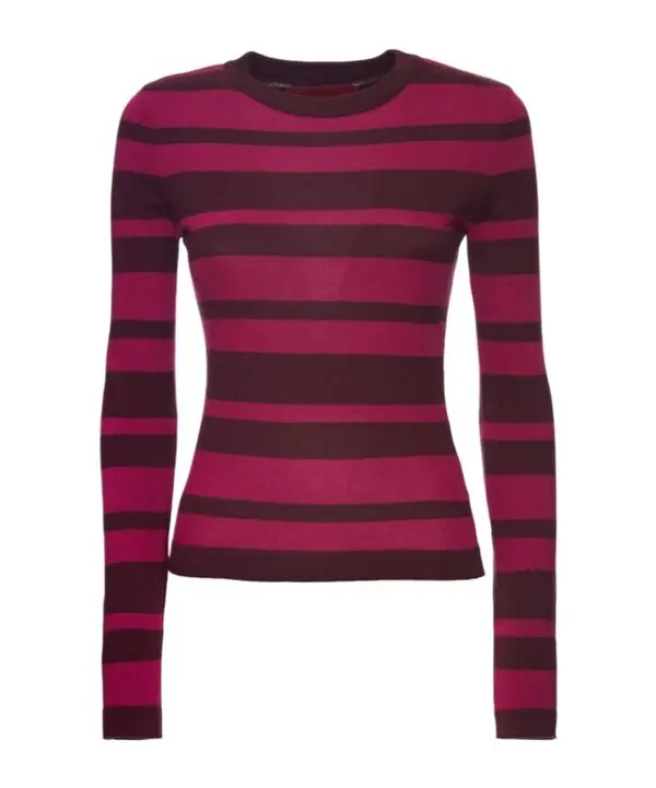 La DoubleJ Fine-knit Striped Jumper - Red
