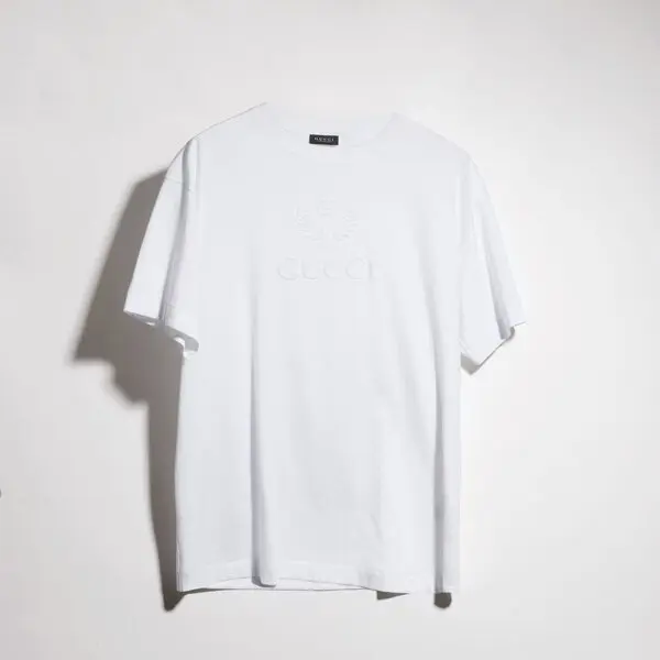 Gucci Embroidered Cotton T-shirt - White