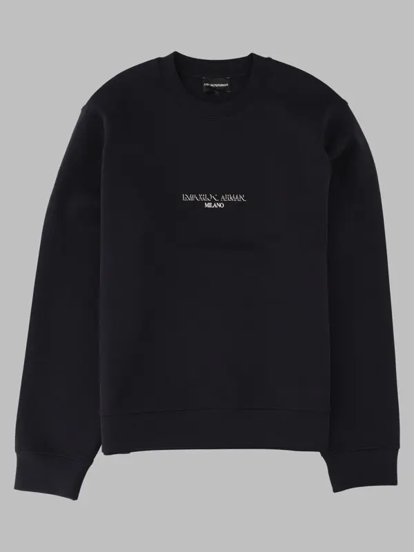 Emporio Armani S Logo-print Crewneck Sweatshirt - Multicolour