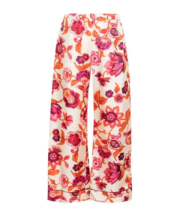 La DoubleJ Floral-print Pajama Trousers