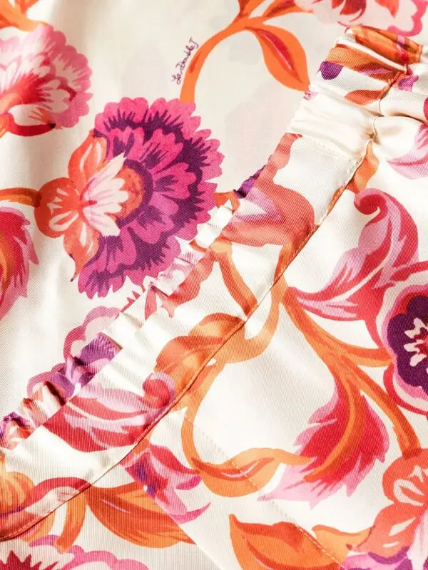 La DoubleJ Floral-print Pajama Trousers