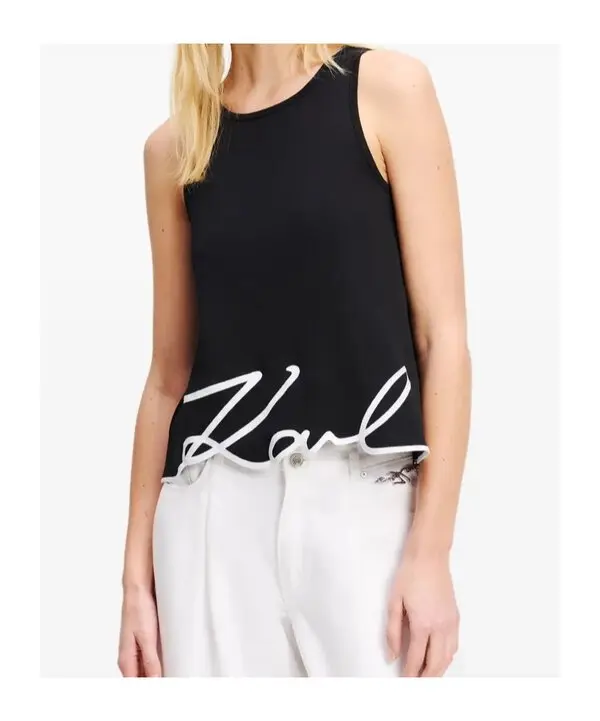 Karl Lagerfeld Logo-detail Top