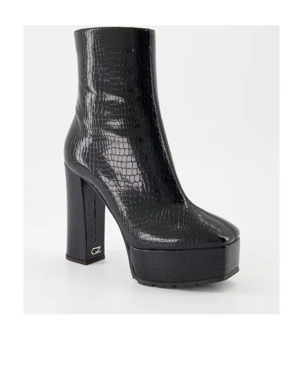 GIUSEPPE ZANOTTI Morgana Square Toe Ankle Boots