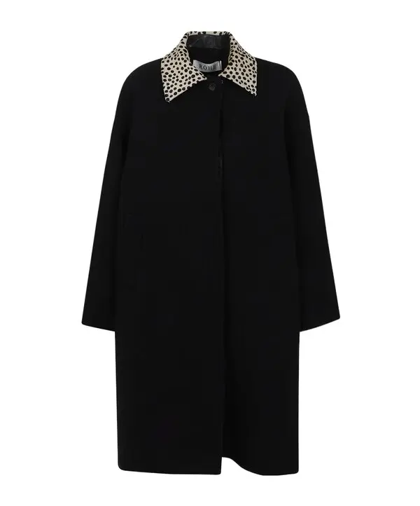 RÓHE Long-sleeved Coat - Black
