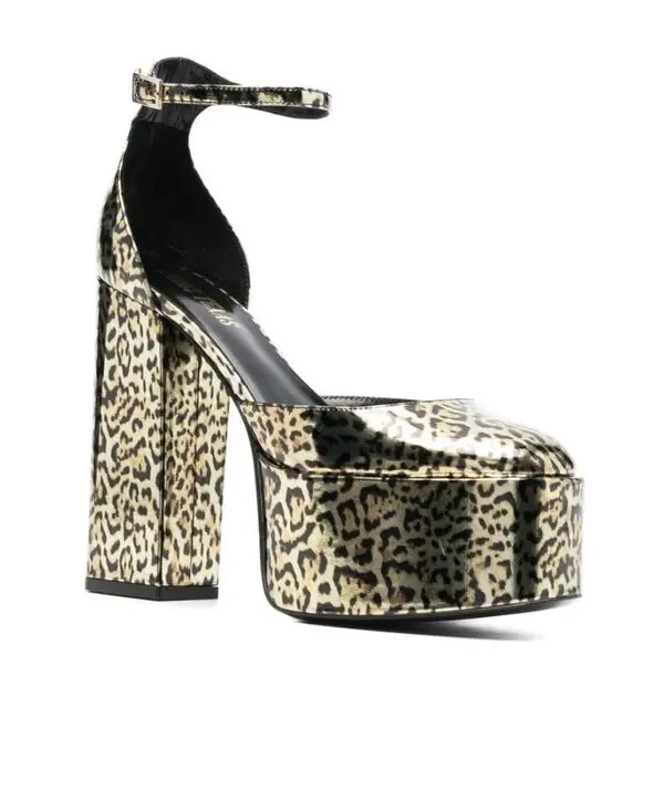 Paris Texas Leopard Print Platform Sandals