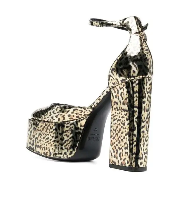 Paris Texas Leopard Print Platform Sandals