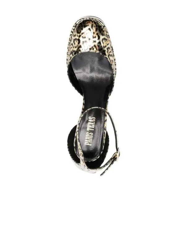 Paris Texas Leopard Print Platform Sandals