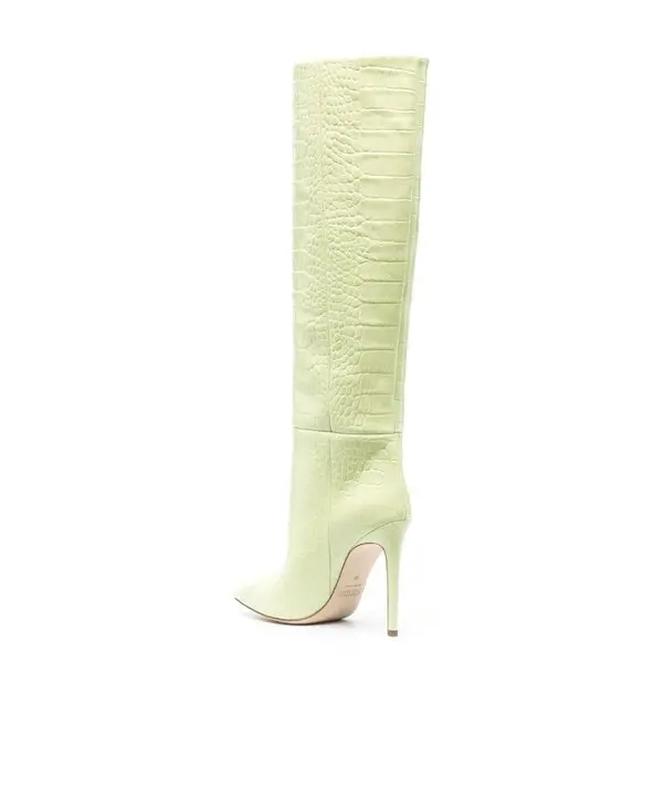 Paris Texas Embossed Knee-high Stiletto Boots