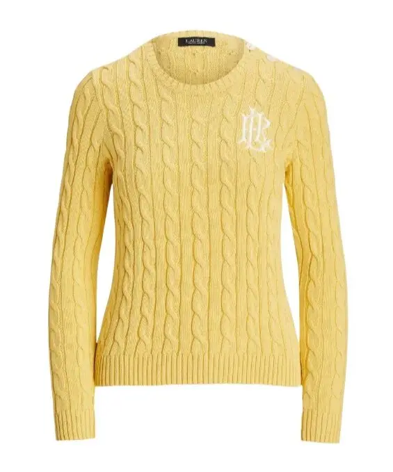 Polo Ralph Lauren Cable Knit Embroidered Sweater