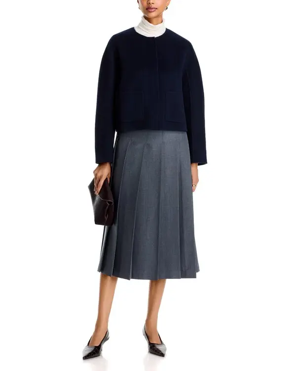 Lafayette 148 New York Wool & Cashmere Collarless Jacket